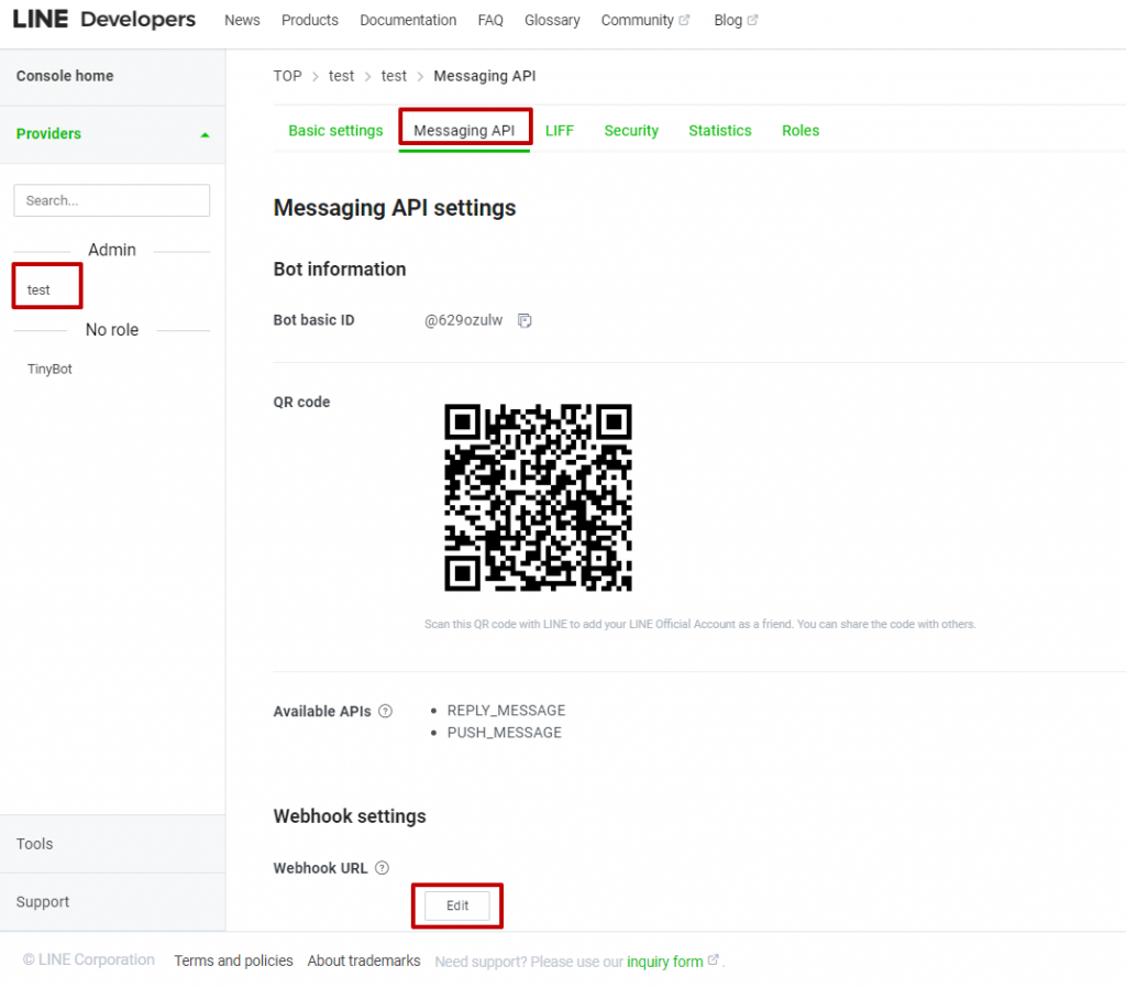 Line Messaging API 申請及串接設定 - TinyBook Blog