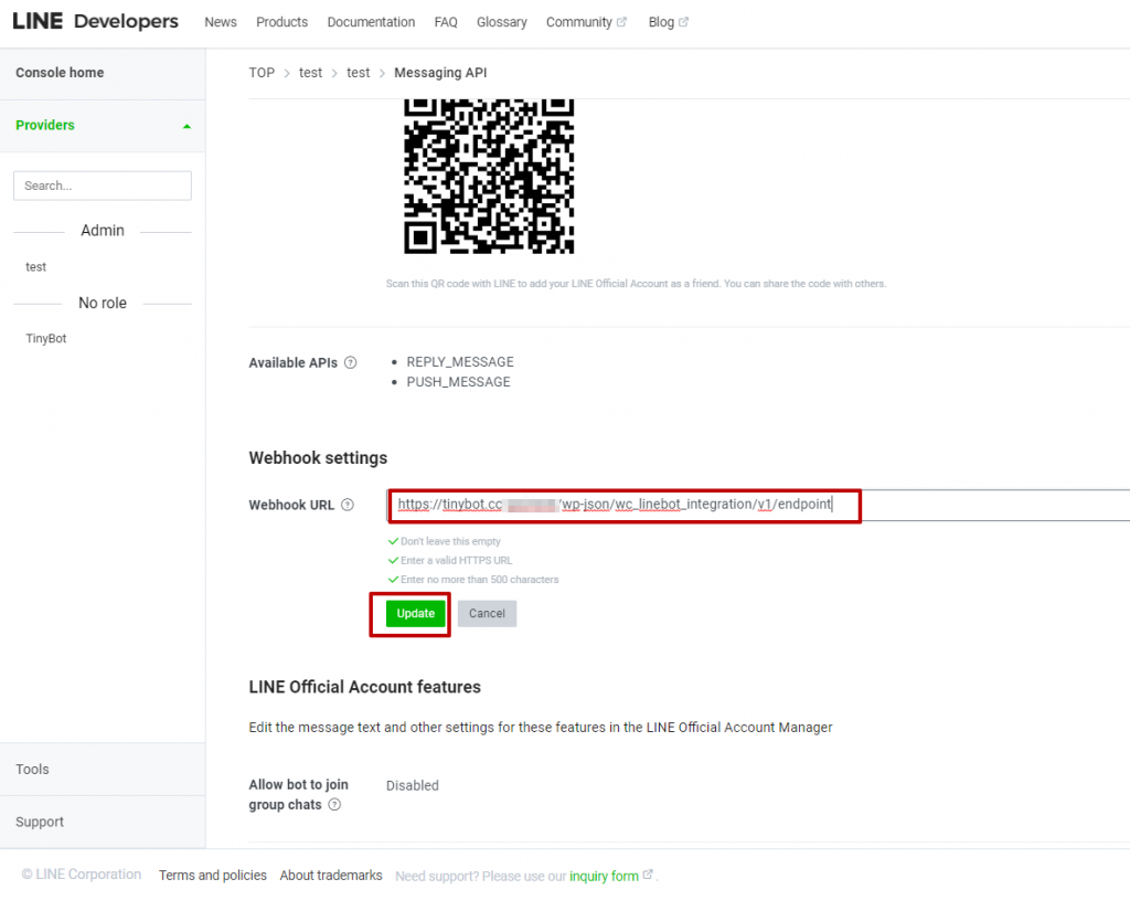 Line Messaging API 申請及串接設定 - TinyBook Blog